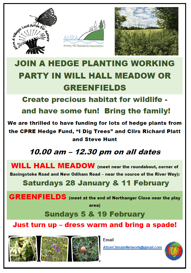 HEDGE PLANTING WORKING PARTY - WILL HALL MEADOW | Alton Climate Action ...